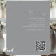 Just Love Silver QR Code BUDGET Wedding Invite | Zazzle