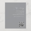 Just Love Silver QR Code BUDGET Wedding Invite | Zazzle