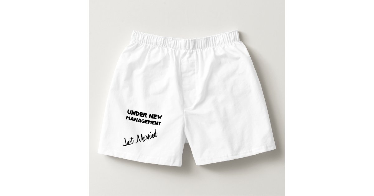 Just Married Boxers | Zazzle