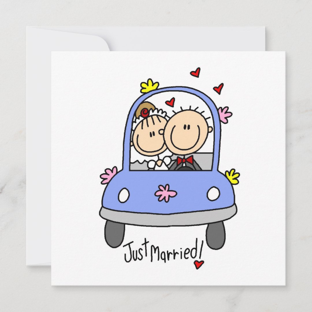 Just Married Bride and Groom T-shirts and Gifts Announcement | Zazzle