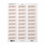 Just Married Return Address Label | Zazzle