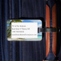 Just married tropical honeymoon travel luggage tag | Zazzle