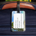 Just married tropical honeymoon travel luggage tag | Zazzle