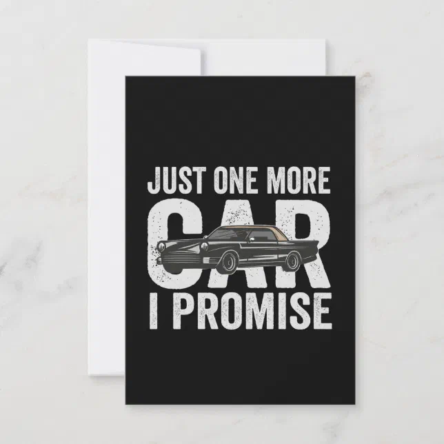 Just one More Cat I Promise Funny Auto Mechanic Thank You Card | Zazzle