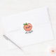 Just Peachy Funny Peach Pun Classic Round Sticker | Zazzle