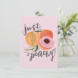 Just Peachy Thank You Card | Zazzle