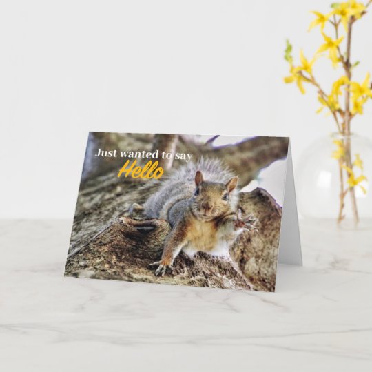 Just Popping In To Say Hello Card | Zazzle.com