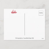 Just Popping In to Say Hello Holiday Postcard | Zazzle