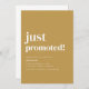 Just Promoted Custom Party Invitation | Zazzle