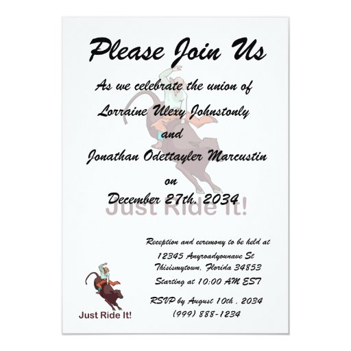 398+ Bull Riding Invitations, Bull Riding Announcements & Invites | Zazzle