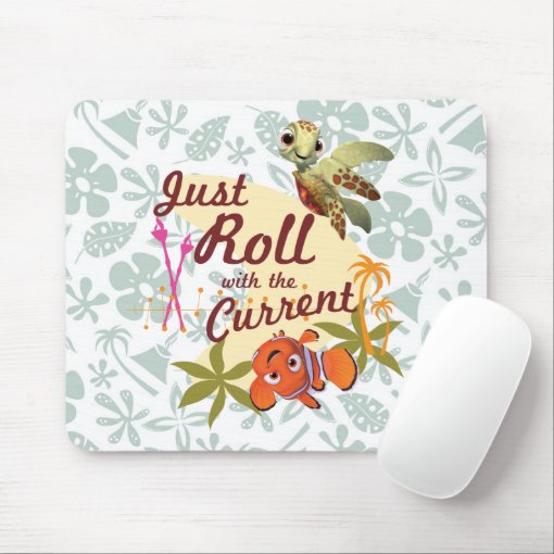 Just Roll with the Current Mouse Pad | Zazzle