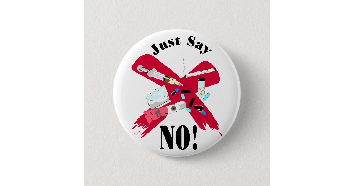 Just say NO Button | Zazzle