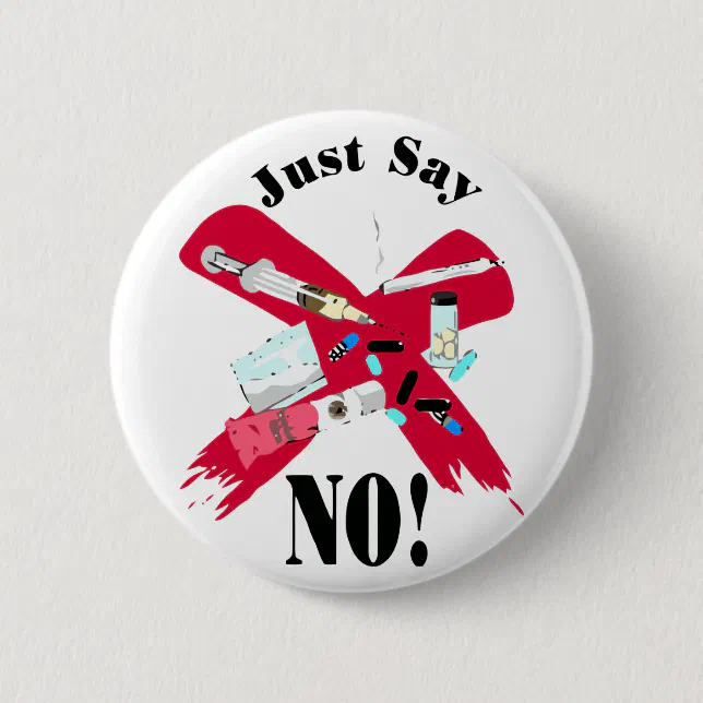 Just say NO Button | Zazzle