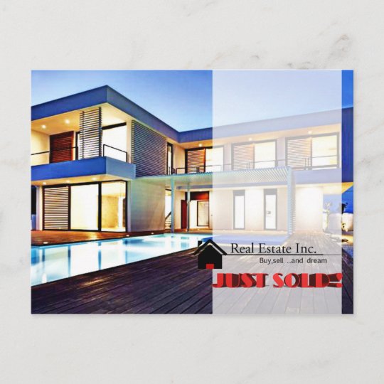JUST SOLD Real Estate postcard | Zazzle.com