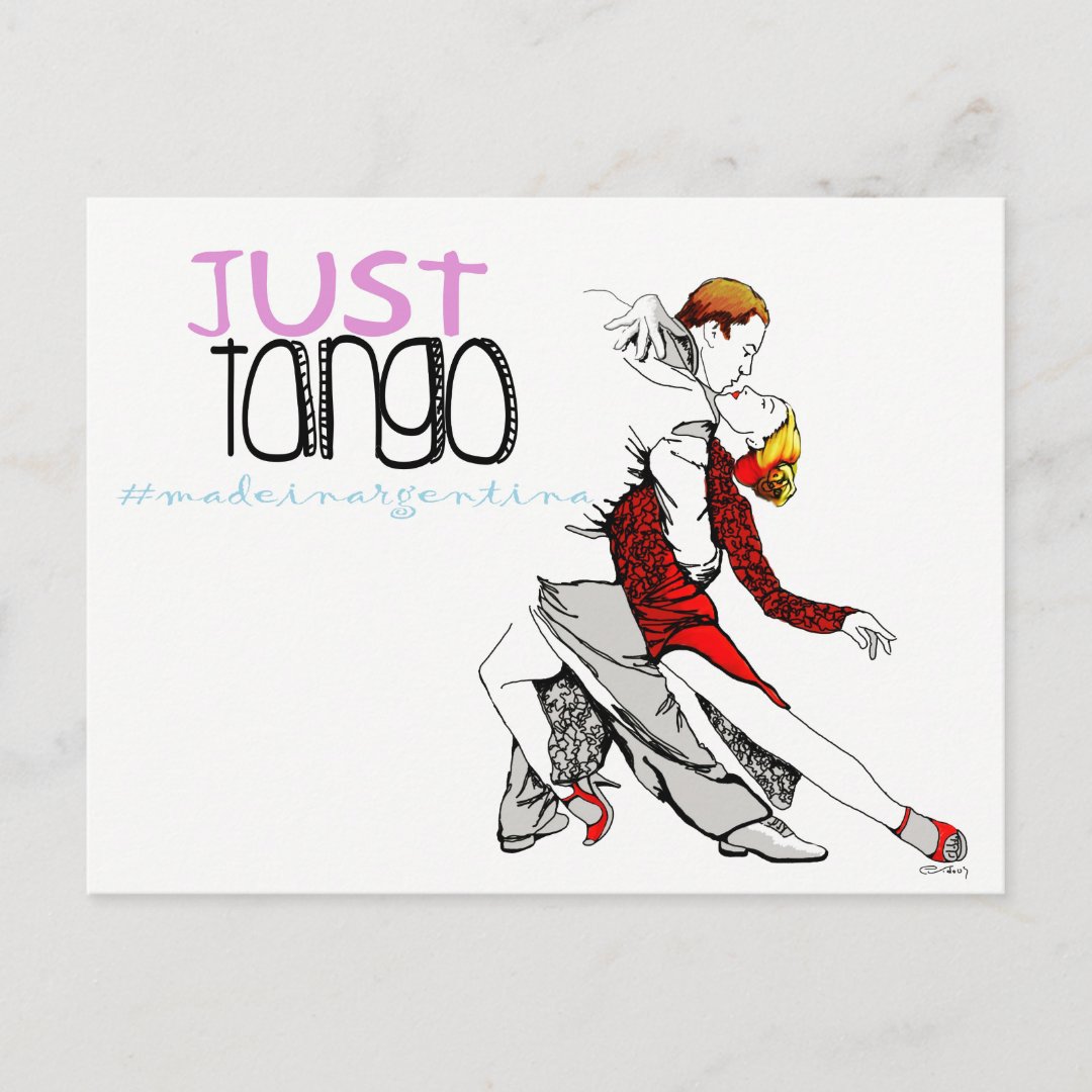 Just Tango Made in Argentina Postcard | Zazzle