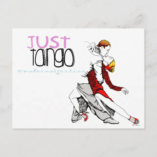 Just Tango Made in Argentina Postcard | Zazzle
