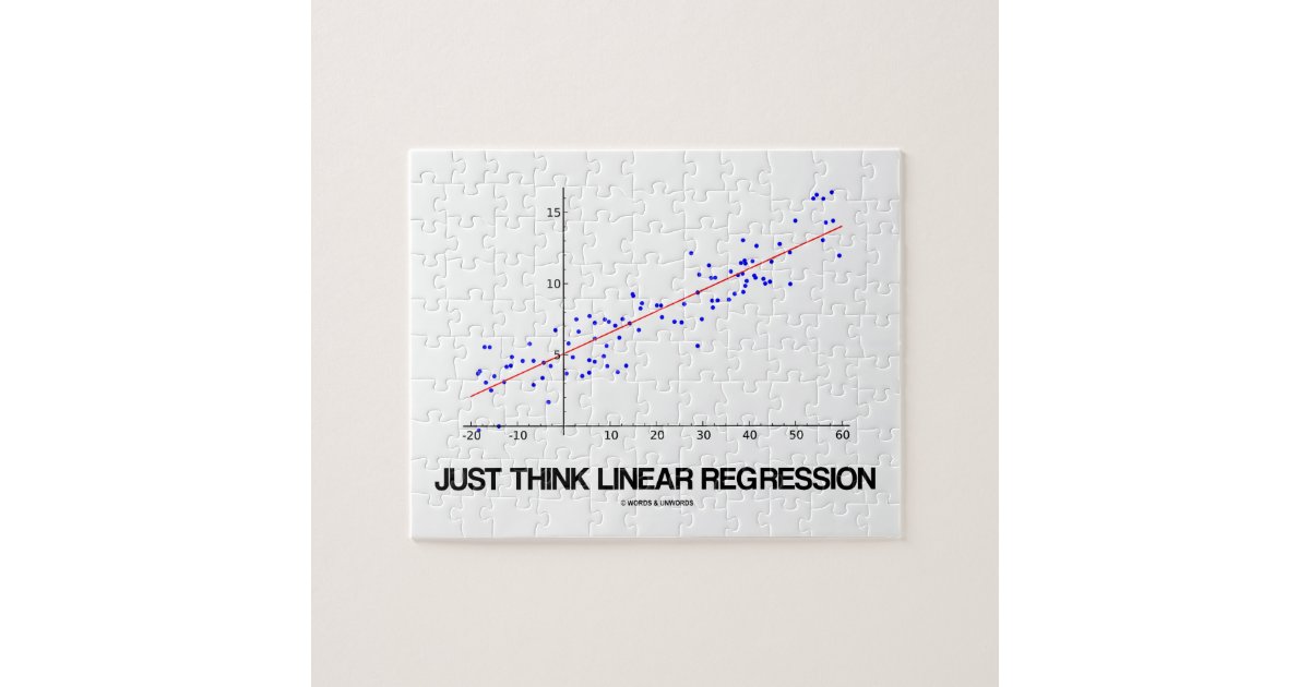Just Think Linear Regression (Statistics) Jigsaw Puzzle | Zazzle