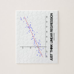 Just Think Linear Regression (Statistics) Jigsaw Puzzle | Zazzle