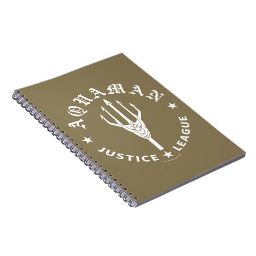 Justice League | Aquaman Retro Trident Emblem Notebook | Zazzle