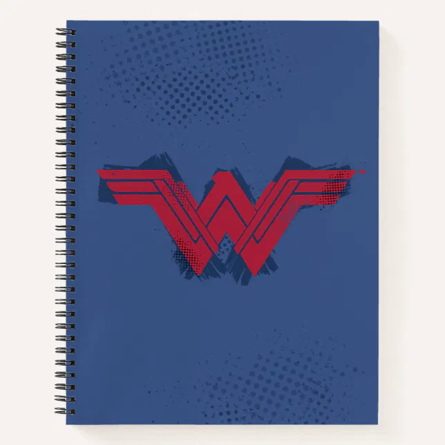 Justice League | Brushed Wonder Woman Symbol Notebook | Zazzle