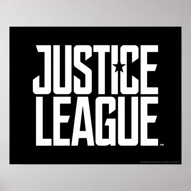 Justice League | Justice League Logo Poster | Zazzle