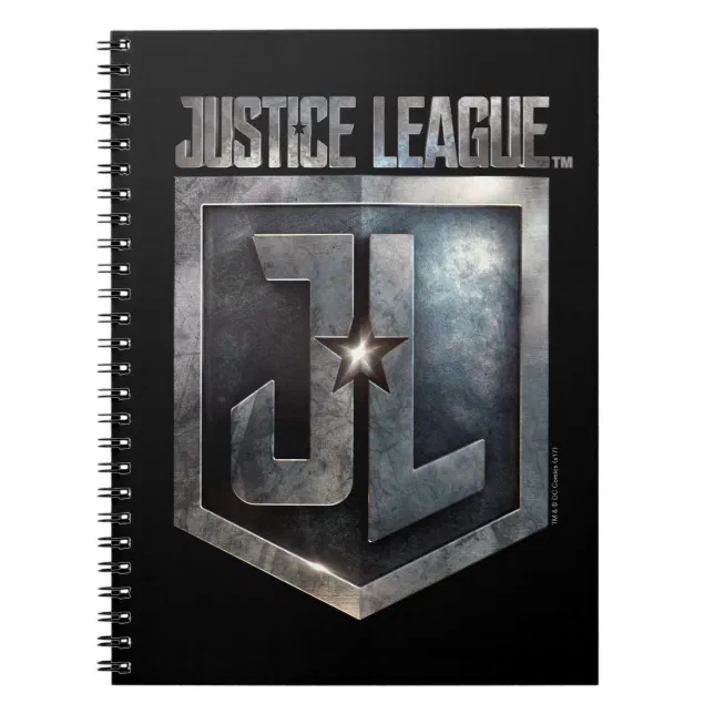 Justice League | Metallic JL Shield Notebook | Zazzle
