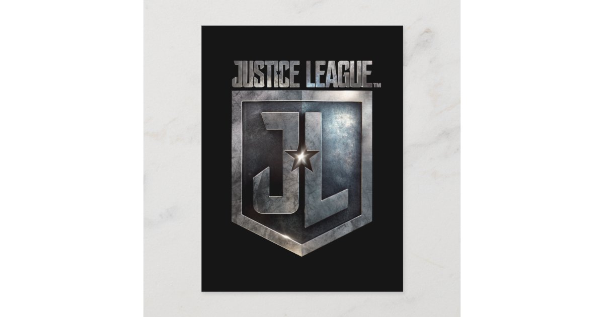 Justice League | Metallic JL Shield Postcard | Zazzle