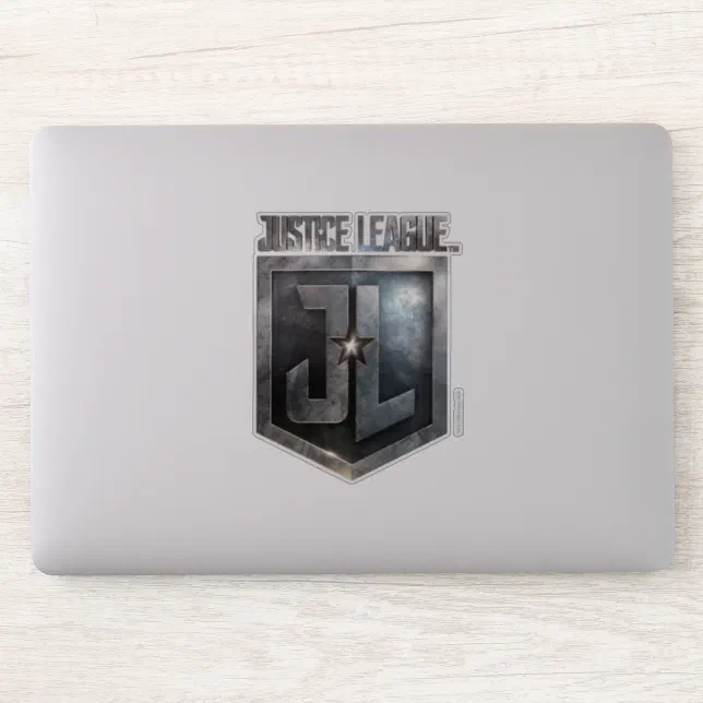 Justice League | Metallic JL Shield Sticker | Zazzle
