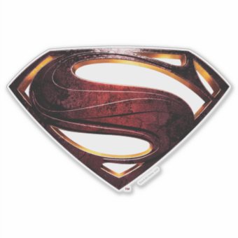 Justice League | Metallic Superman Symbol Sticker | Zazzle