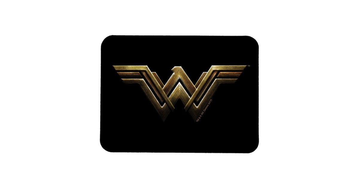 Justice League | Metallic Wonder Woman Symbol Magnet | Zazzle