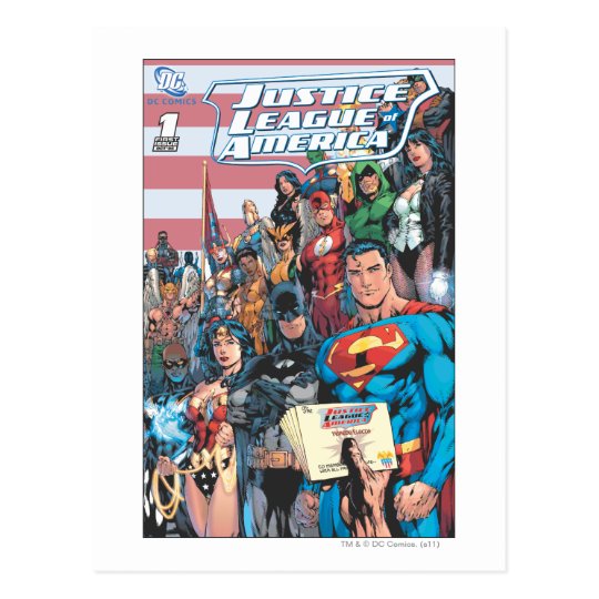 Justice League of America First Issue Postcard | Zazzle.com