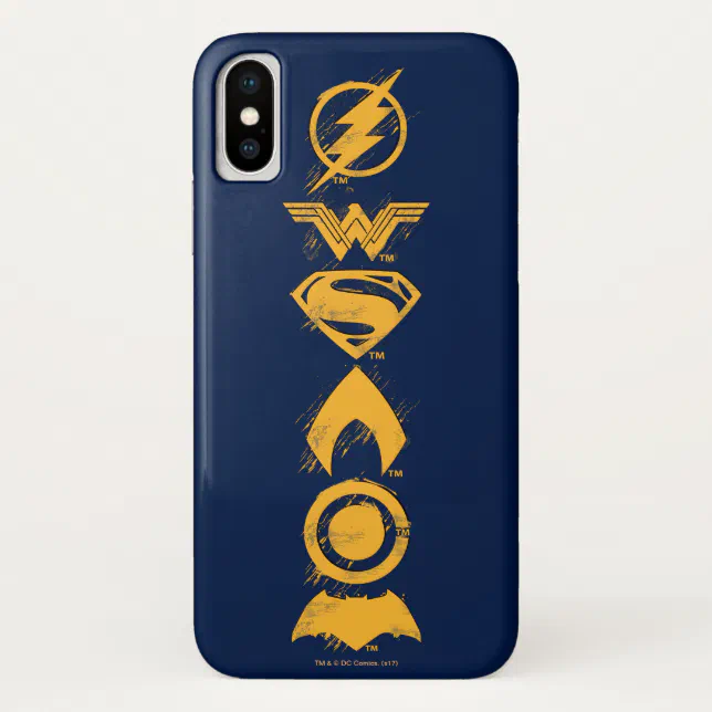 Justice League | Stylized Team Symbols Lineup Case-Mate iPhone Case ...