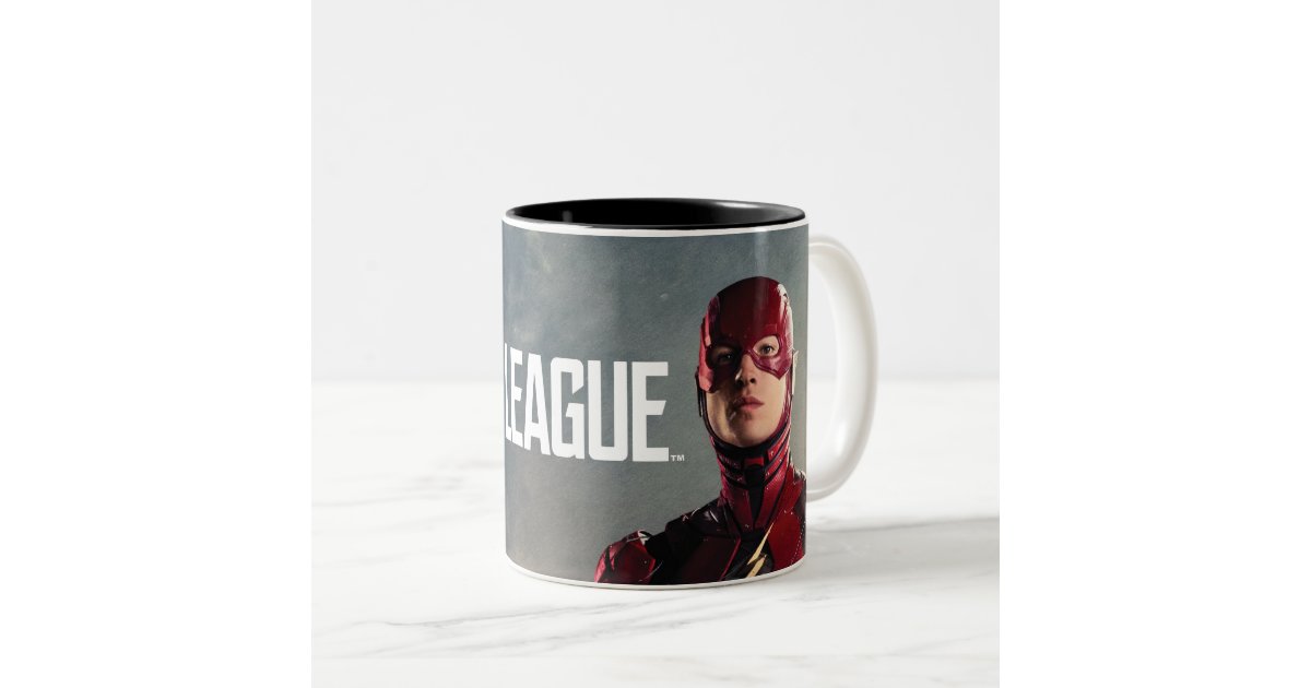 Justice League | The Flash On Battlefield Two-Tone Coffee Mug | Zazzle
