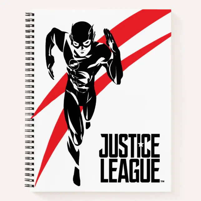 Justice League | The Flash Running Noir Pop Art Notebook | Zazzle