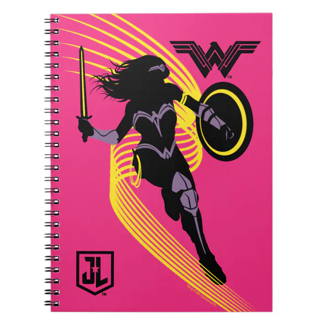 Justice League | Wonder Woman Silhouette Icon Notebook | Zazzle