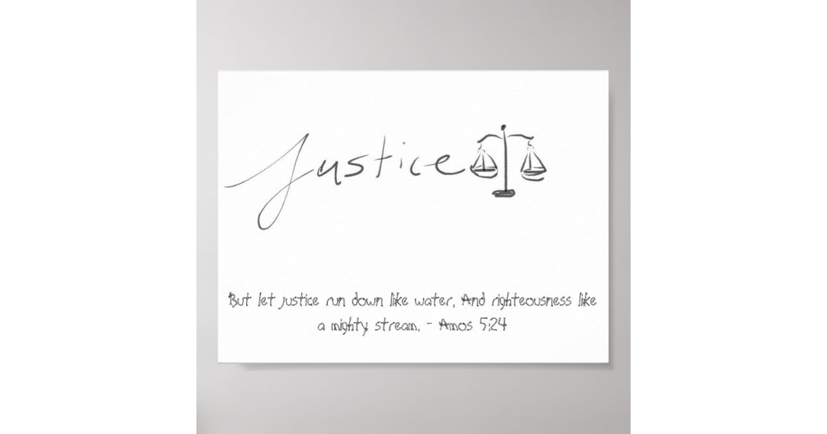 Justice (Poster) Poster | Zazzle