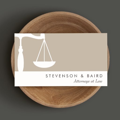 Justice Scale Attorney Business Card