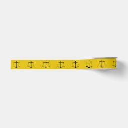 Justice Scales Gold Grosgrain Ribbon | Zazzle