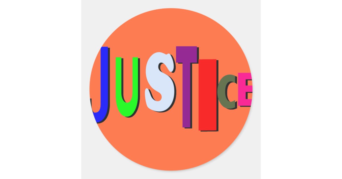Justice Sticker | Zazzle