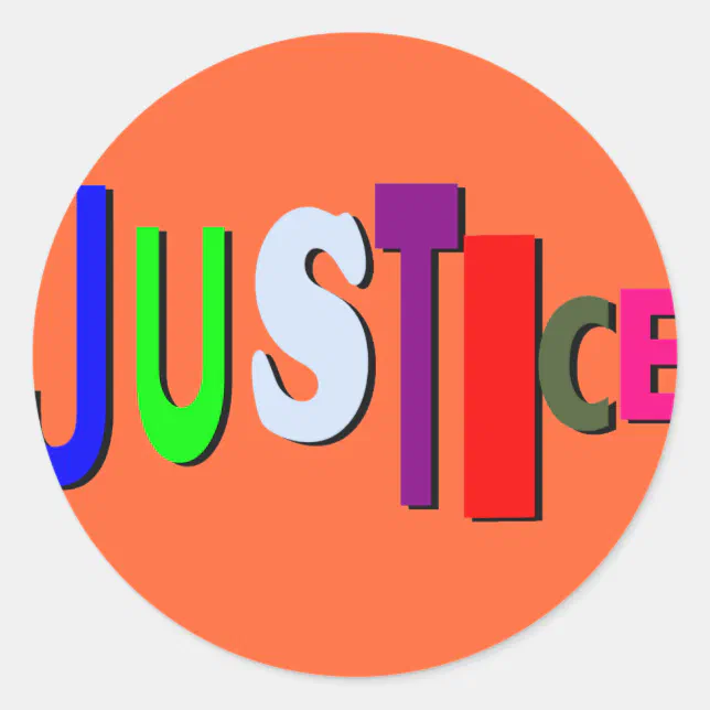 Justice Sticker | Zazzle