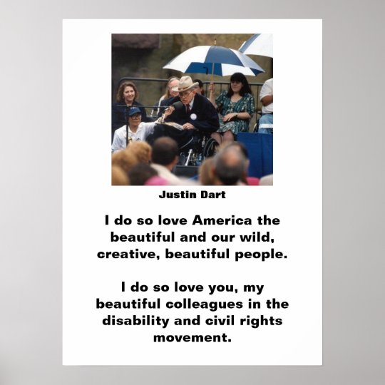 Justin Dart Quote 1 Poster | Zazzle.com