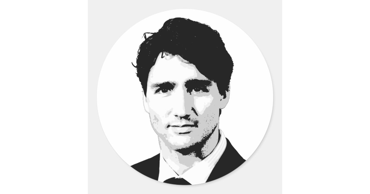 Justin Trudeau Classic Round Sticker | Zazzle