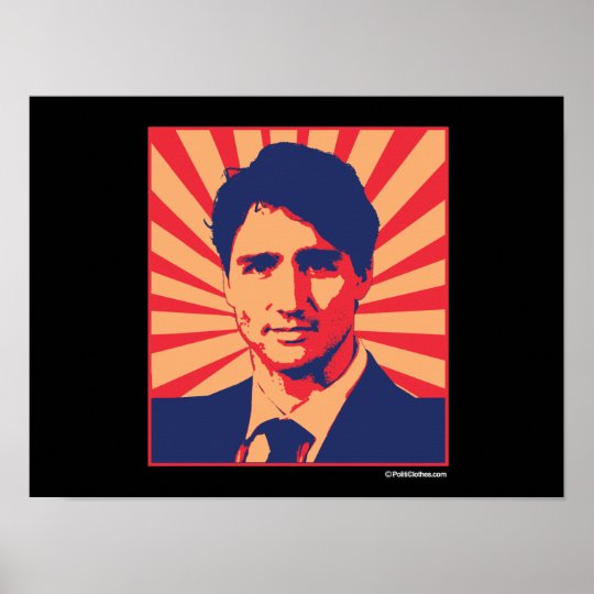 Justin Trudeau Propaganda Poster -.png | Zazzle.com