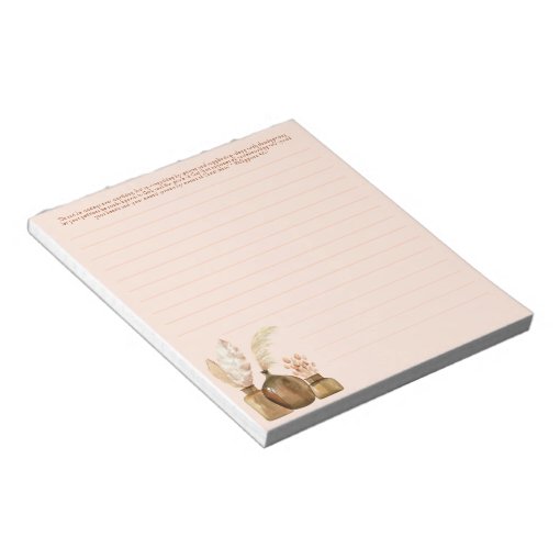 JW Letter writing Boho note pad | Zazzle