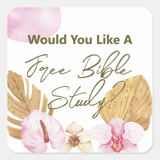 JW Ministry Supplies Letter Writing Bible Study Square Sticker | Zazzle