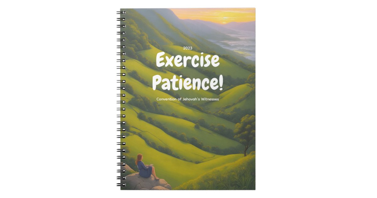 JW Notebook Exercise Patience! Convention | JW | Zazzle