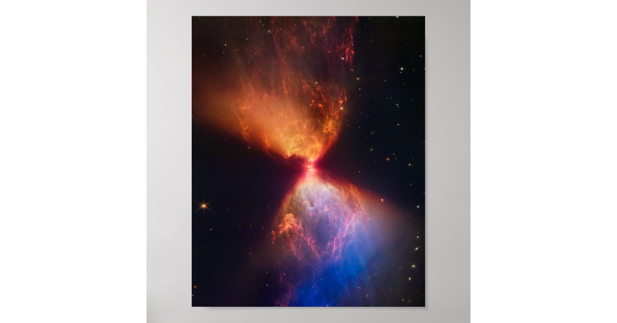JWST Hourglass Protostar Formation Poster | Zazzle