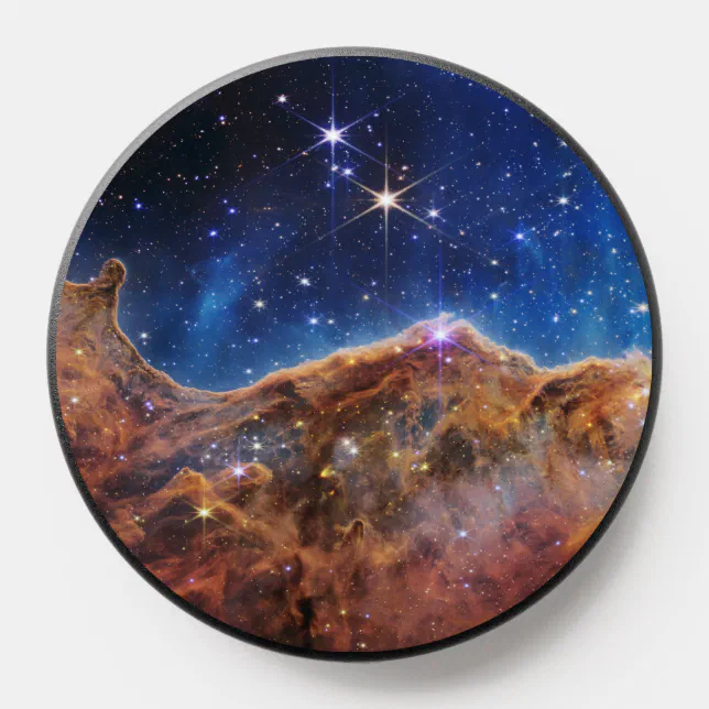 JWST James Webb Space Telescope Cosmic Cliffs PopSocket | Zazzle