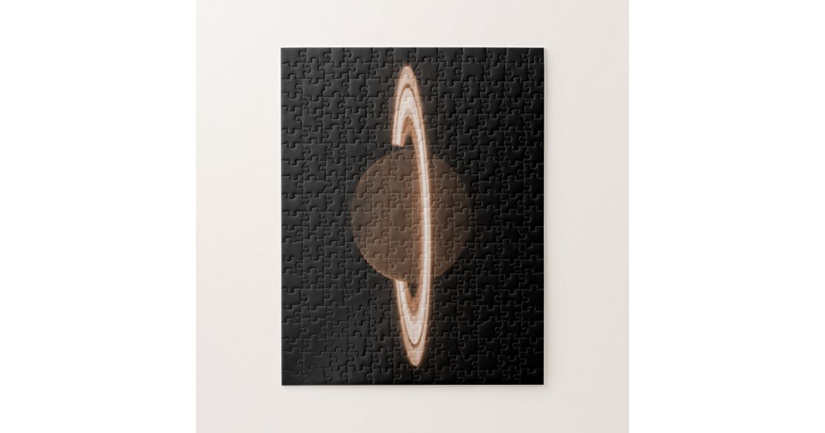 JWST James Webb Space Telescope Saturn Infrared Jigsaw Puzzle | Zazzle