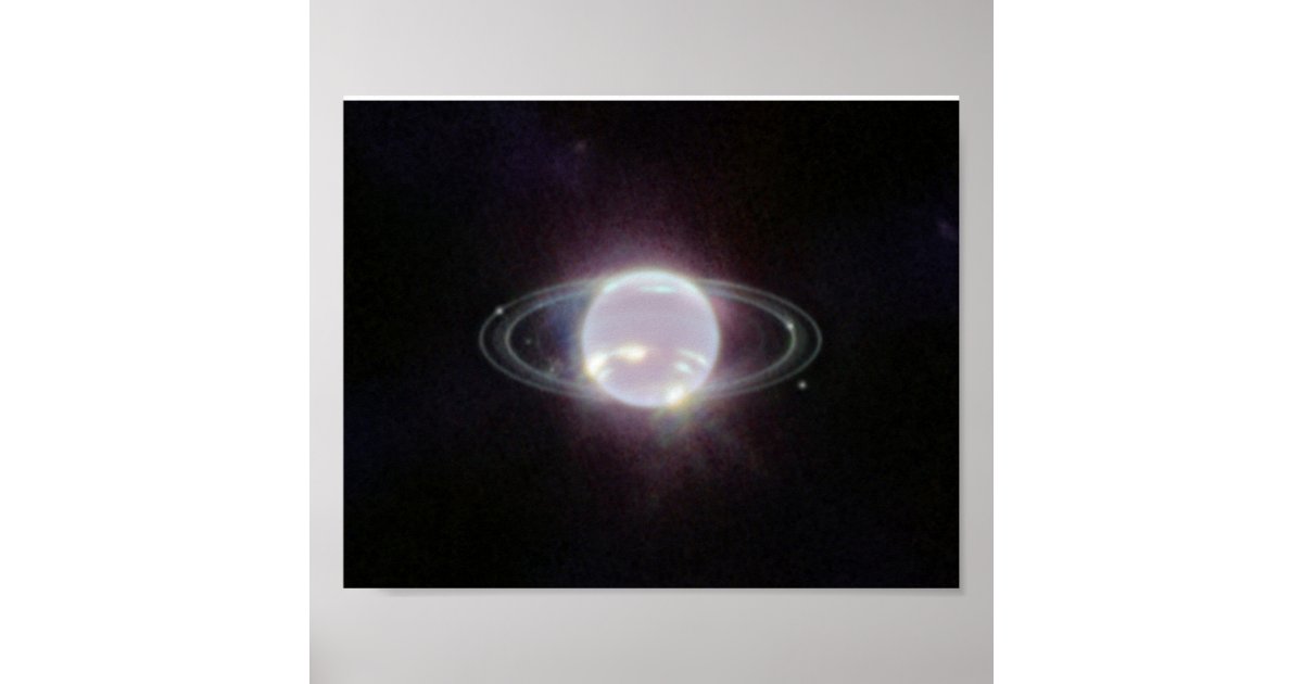 JWST Rings of Planet Neptune Poster | Zazzle